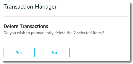 Deleting Transactions
